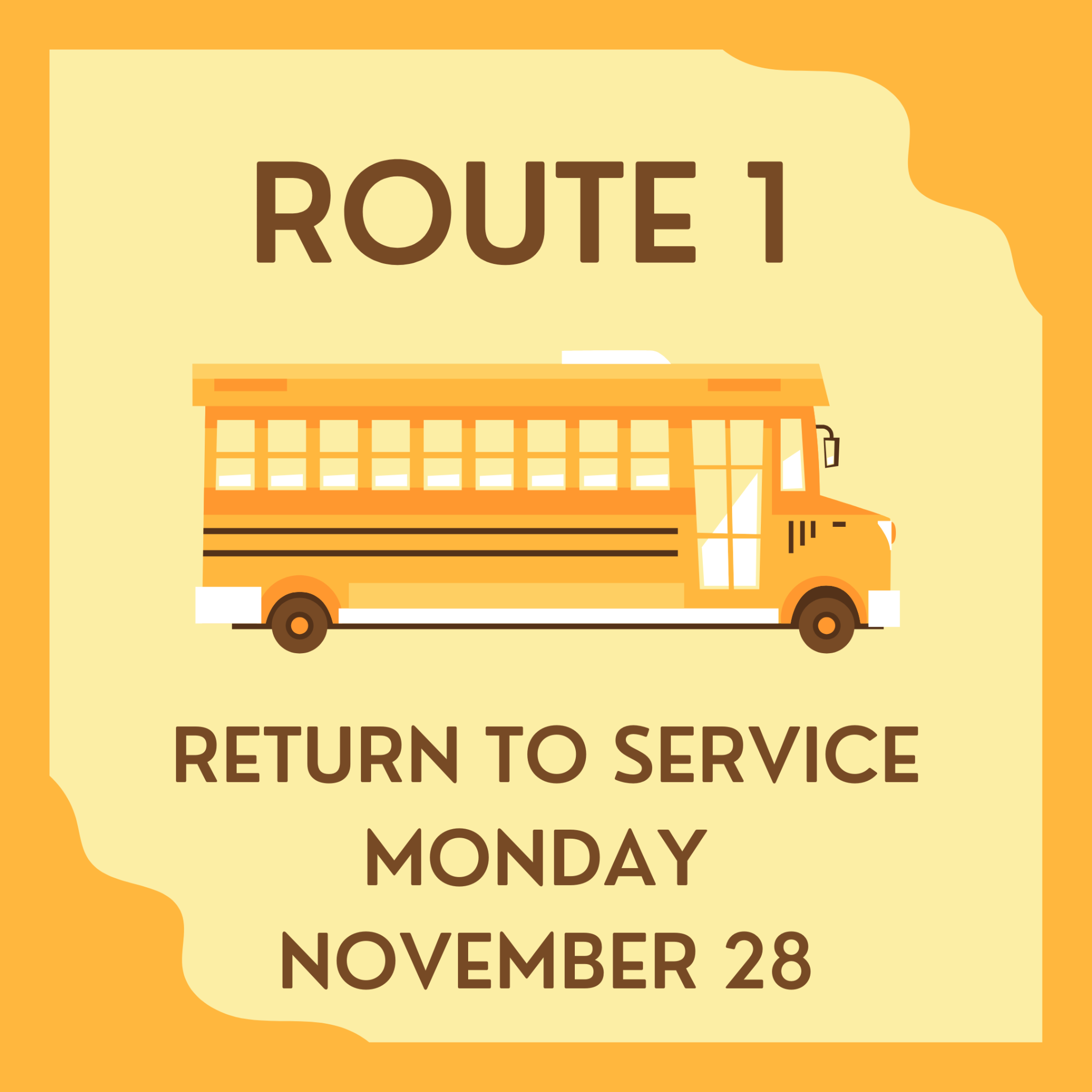 First Transit - Route 1 - Yellowknife Catholic Main